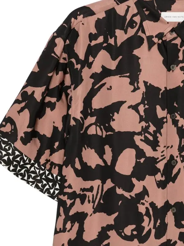 Dries Van Noten Cassidye Short Sleeves Print Shirt - Multicolor