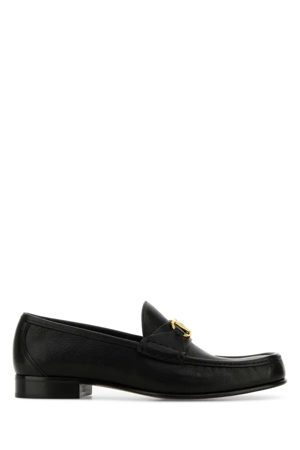 Valentino Garavani Leather Vlogo Loafers