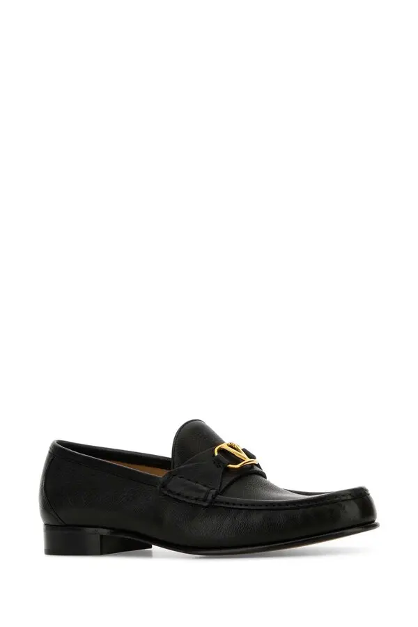 Valentino Garavani Leather Vlogo Loafers