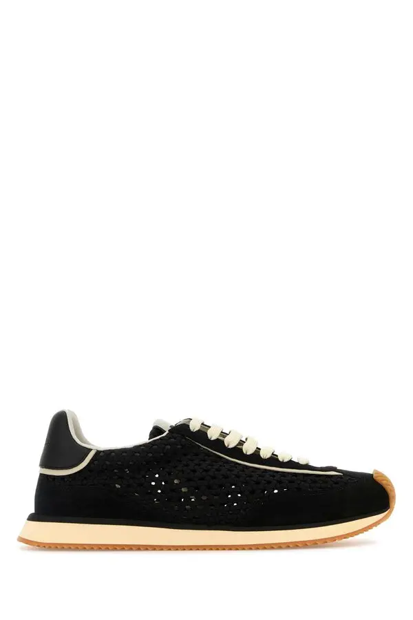 Dolce & Gabbana Fabric Dg Cushion Sneakers - Black