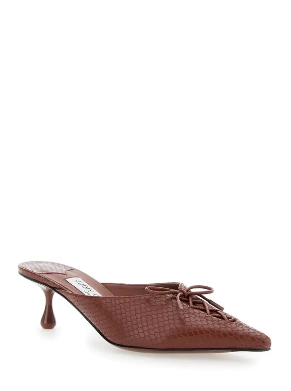 JIMMY CHOO Scarlett Mules, Snakeskin Effect Leather - Multicolor
