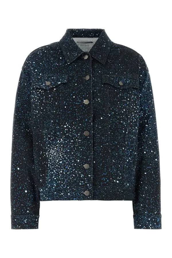 Giuseppe Di Morabito Printed Stretch Denim Jacket - Multicolor