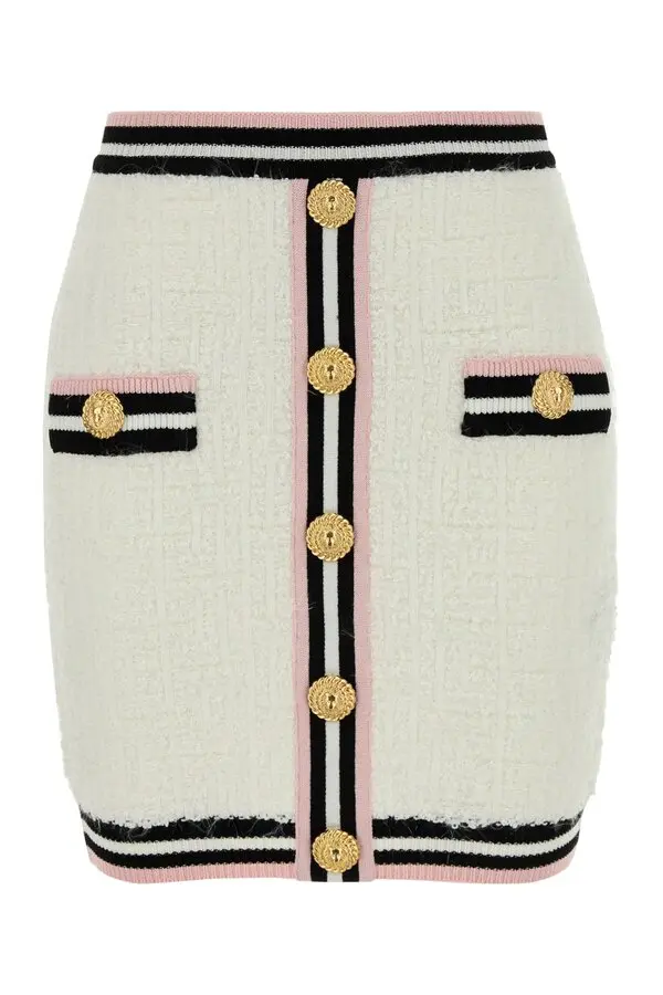 Balmain Textured Knit Mini Skirt - Multicolor