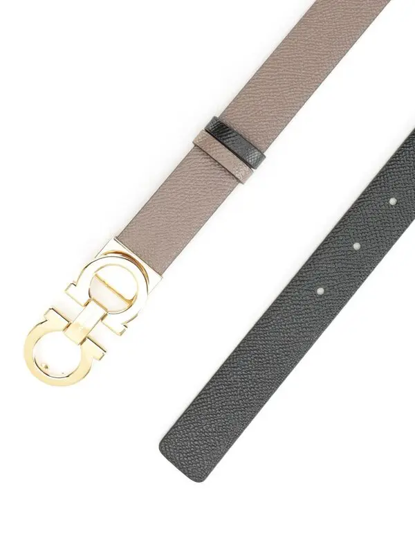 FERRAGAMO Reversible And Adjustable Gancini Belt