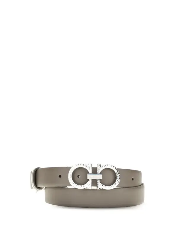 FERRAGAMO Reversible And Adjustable Gancini Belt - Multicolor