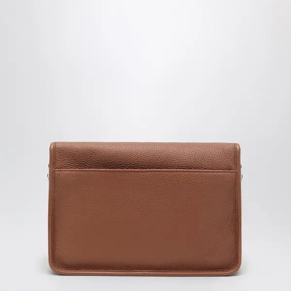 Prada Leather Shoulder Bag With Enamel Logo