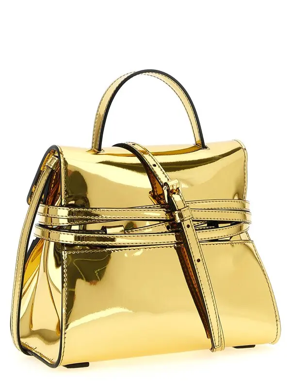 Moschino Tie Me" Handbag - Gold