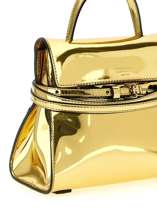 Moschino Tie Me" Handbag - Gold