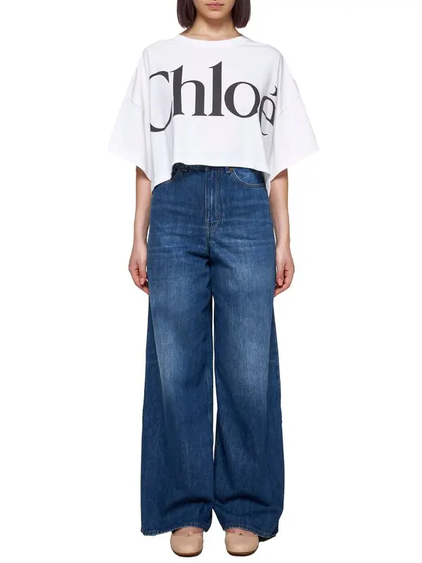 Chloé Wide-leg Denim Jeans - Multicolor