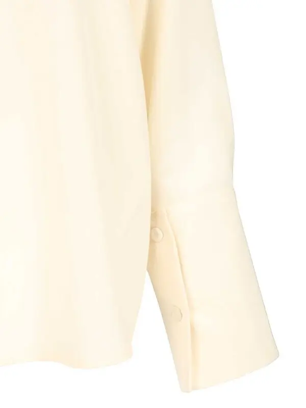 Max Mara Oversized Stretch Silk Shirt - White