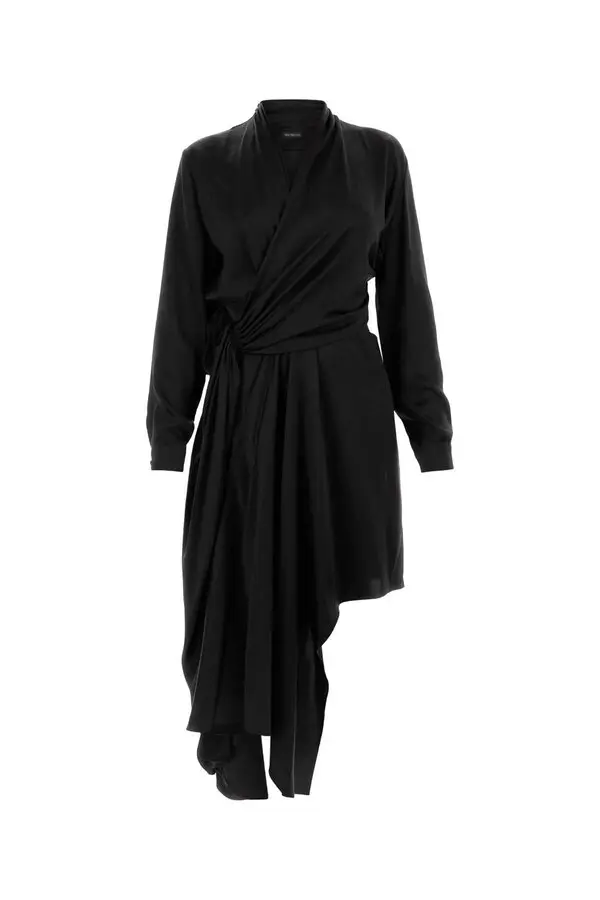 Balenciaga Satin Dress - Black