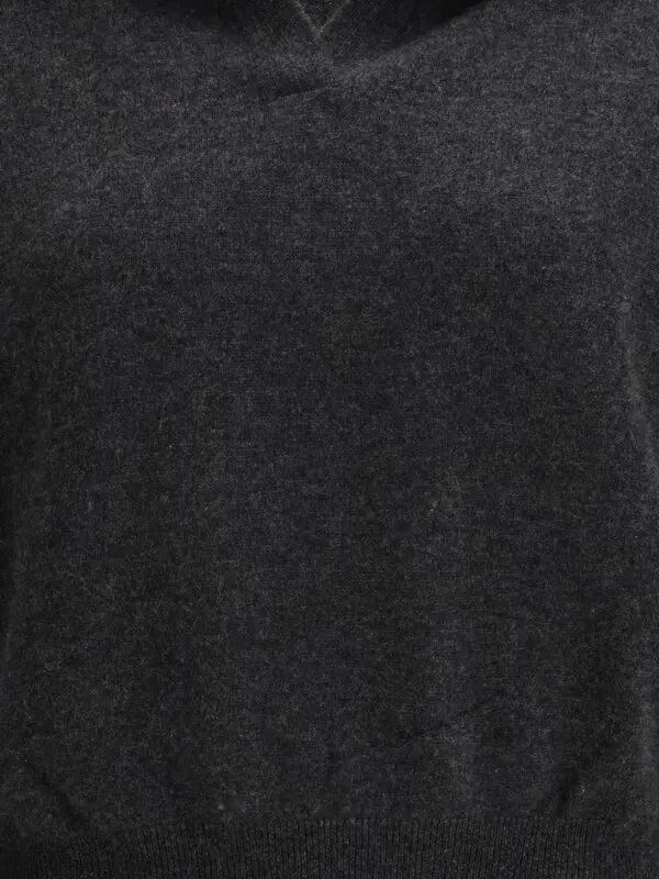 LISA YANG Katriel Cashmere Polo Sweater - Gray