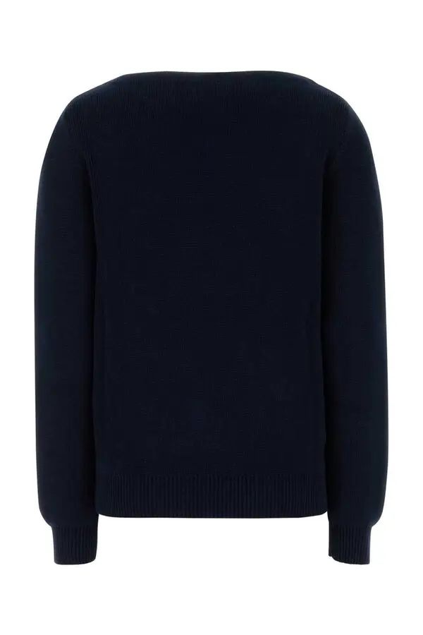 Prada Navy Cotton Sweater - Blue