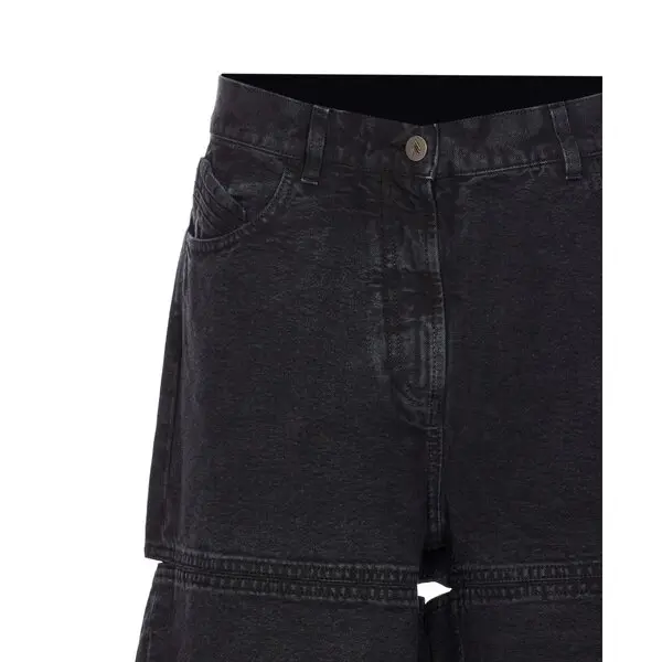 Attico Wide Leg Cut-out Jeans