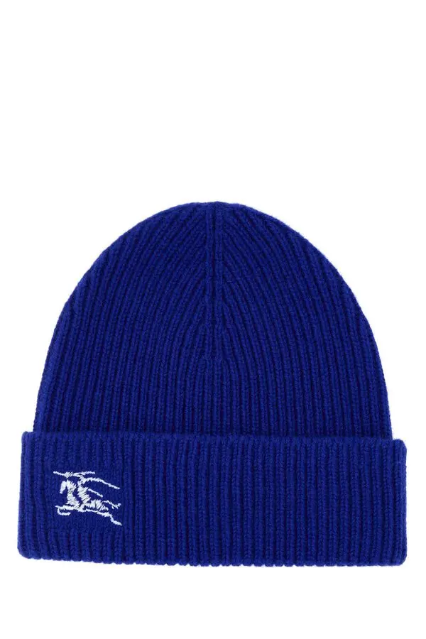 Burberry Electric Cashmere Beanie Hat - Blue