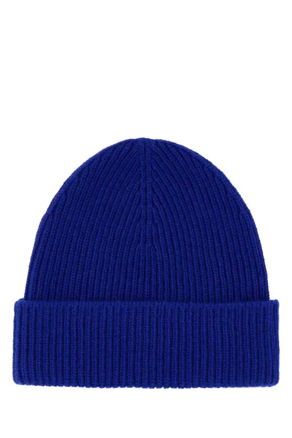 Burberry Electric Cashmere Beanie Hat - Blue