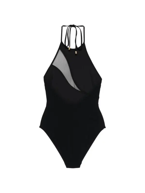 Zimmermann One-piece Swimsuit With High Neck And Open Back