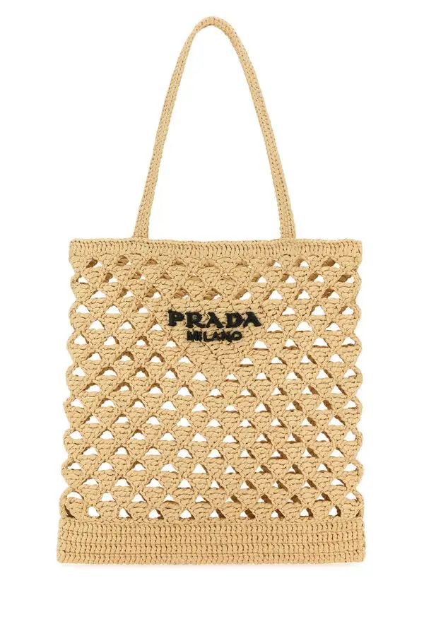 Prada Raffia Tote Bag