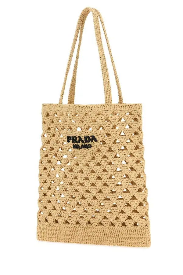 Prada Raffia Tote Bag