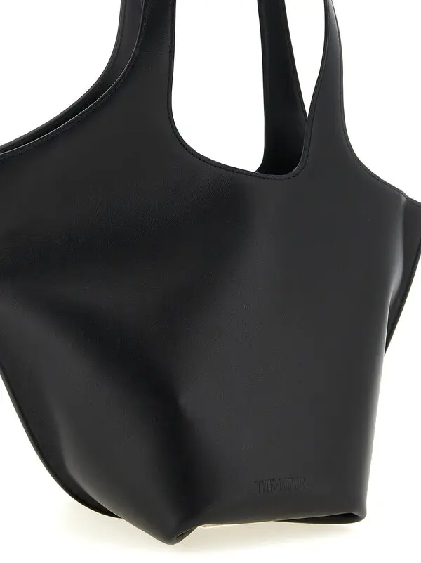 Attico La Scoop Medium Shoulder Bag - Black