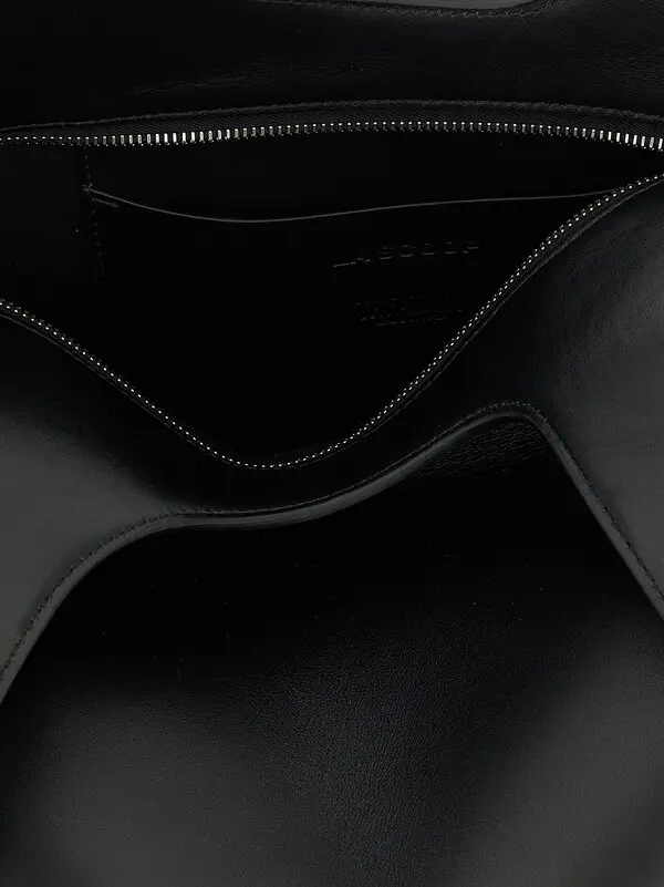 Attico La Scoop Medium Shoulder Bag - Black