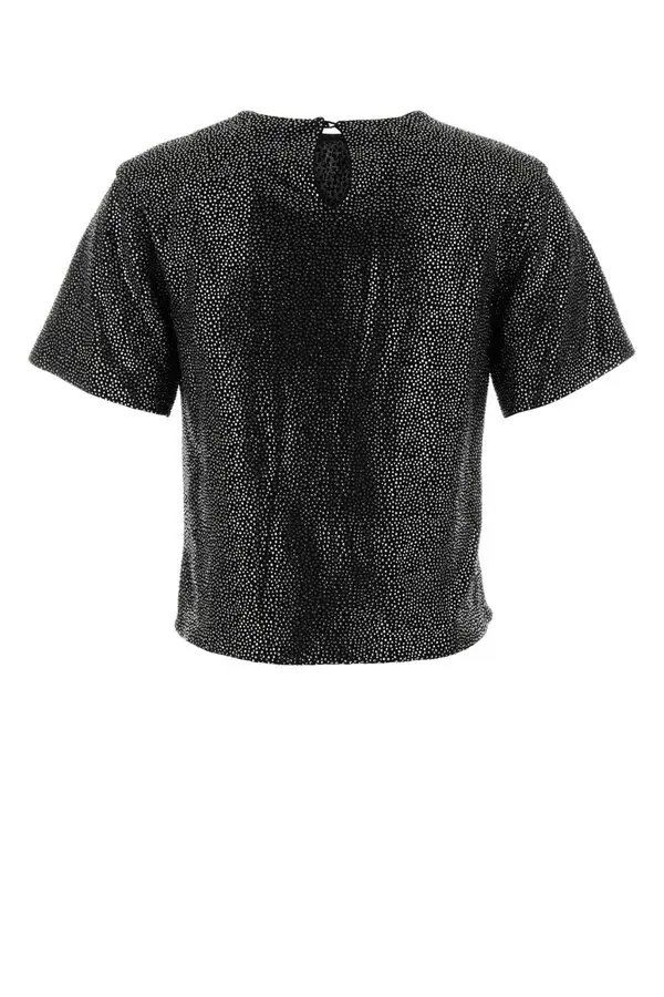 Giuseppe Di Morabito Embellished Viscose T-shirt - Black