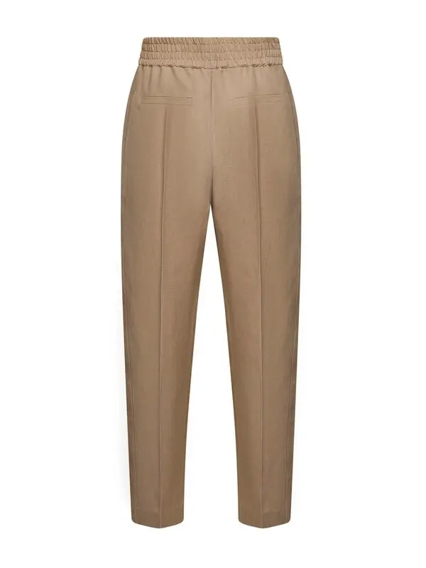 Brunello Cucinelli Light Beige Baggy Pull-on Trousers