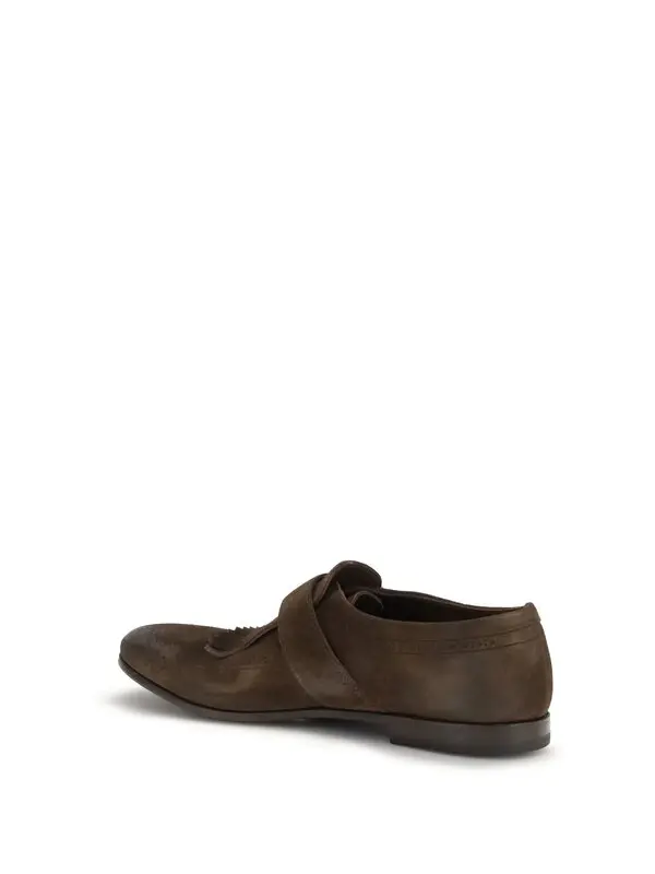 Church's Shangai Loafers With Buckle And Laser Detailing - Brown