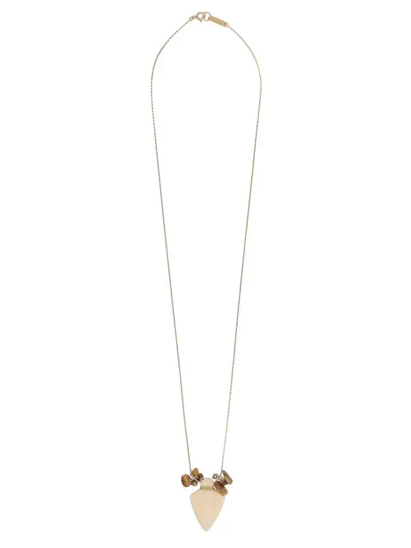 Isabel Marant Étoile Brass Pendant Necklace - Cream