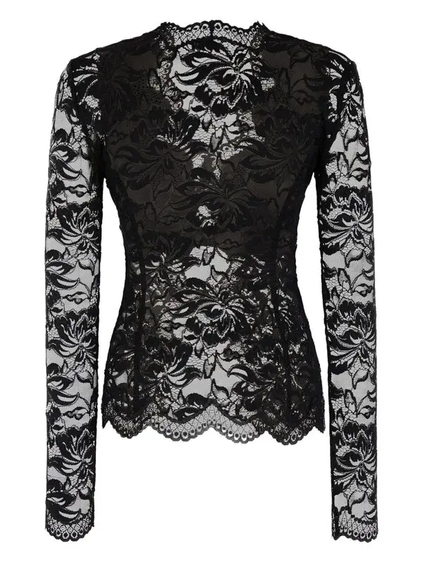Rabanne Lace Top - Black
