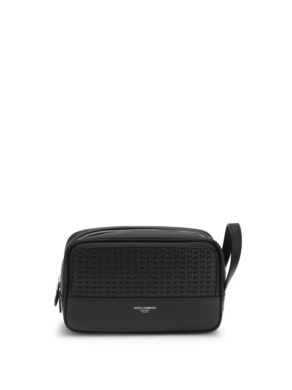 Dolce & Gabbana Leather Beauty Case - Black