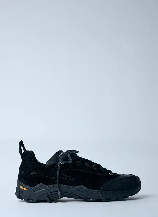 Our Legacy Gabe Low-top Sneakers In Smooth-grain Leather - Black