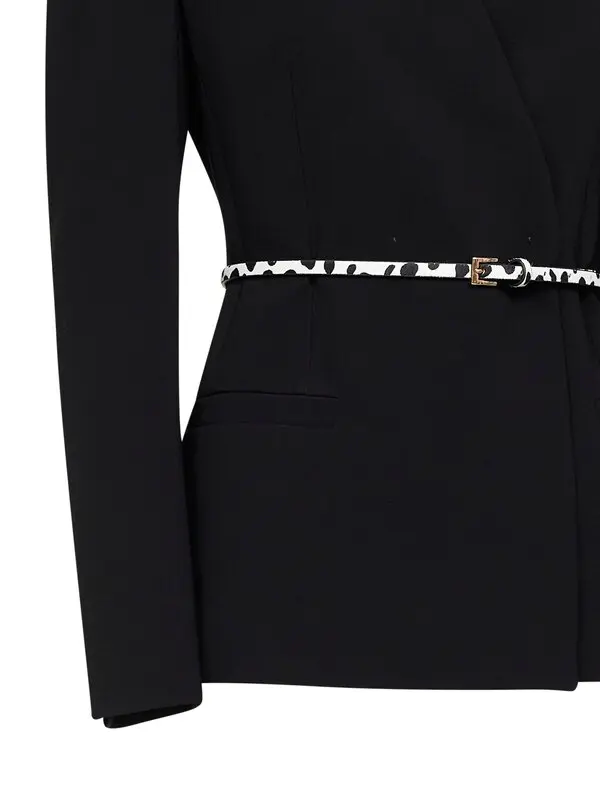 Max Mara Belted Jacket - Multicolor