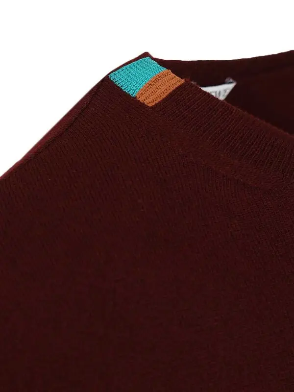 Loewe Midweight Wool Sweater With Contrasting Intarsia Detail
