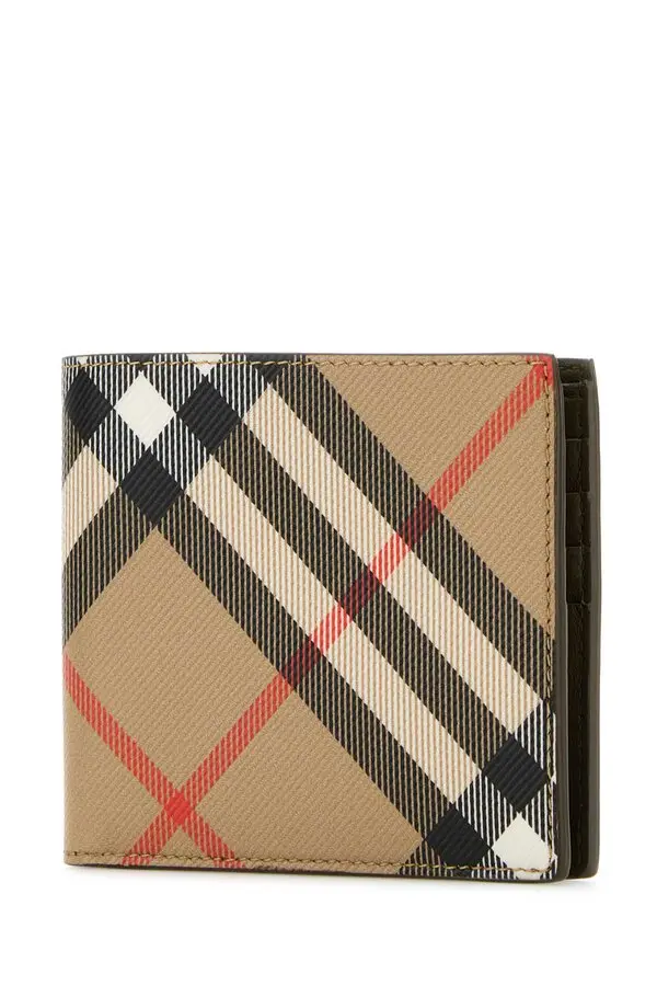 Burberry Printed E-canvas Wallet - Multicolor