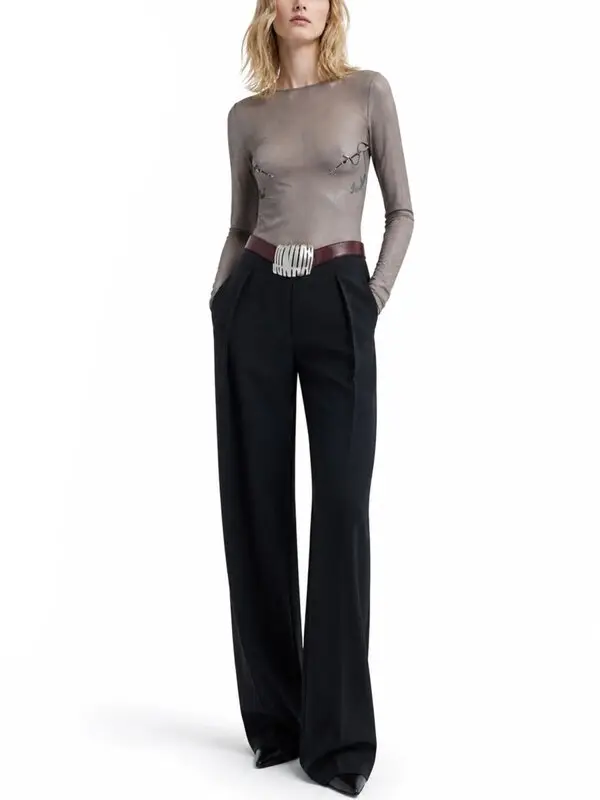 JEAN PAUL GAULTIER Mesh Long-sleeve Top - Multicolor