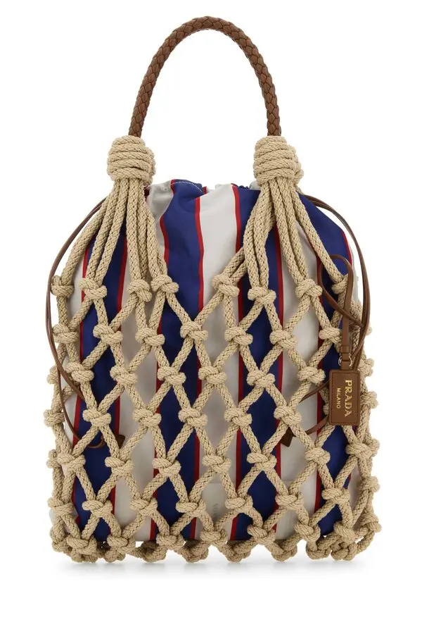 Prada Beige Mesh Handbag