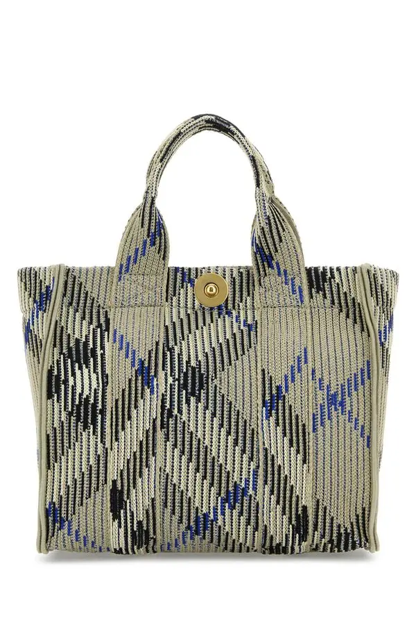 Burberry Embroidered Fabric Check Mini Handbag - Multicolor