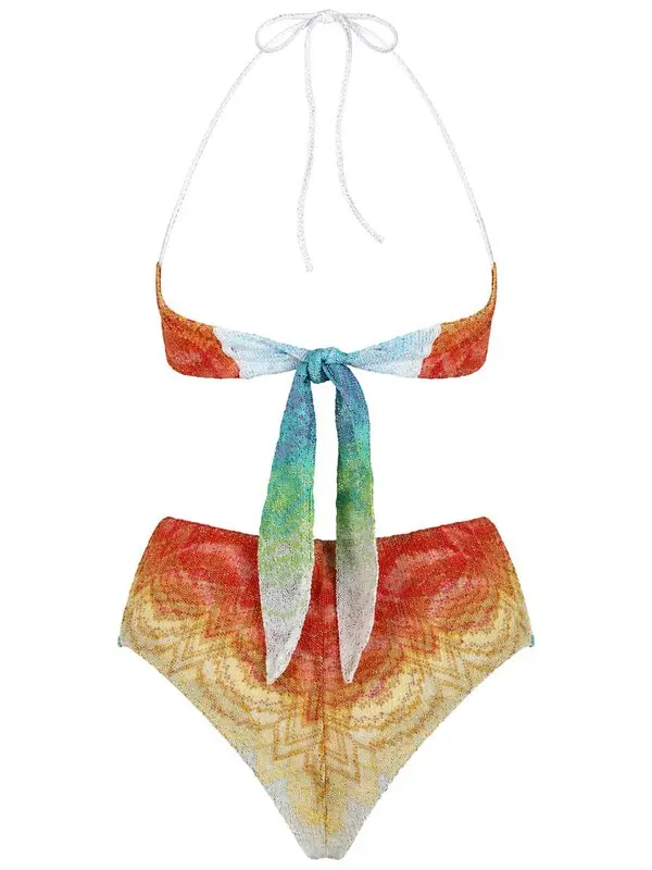 Missoni Two-piece Bikini With Chevron Print - Multicolor