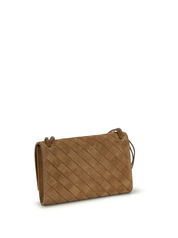 Bottega Veneta Andiamo Clutch With Shoulder Strap