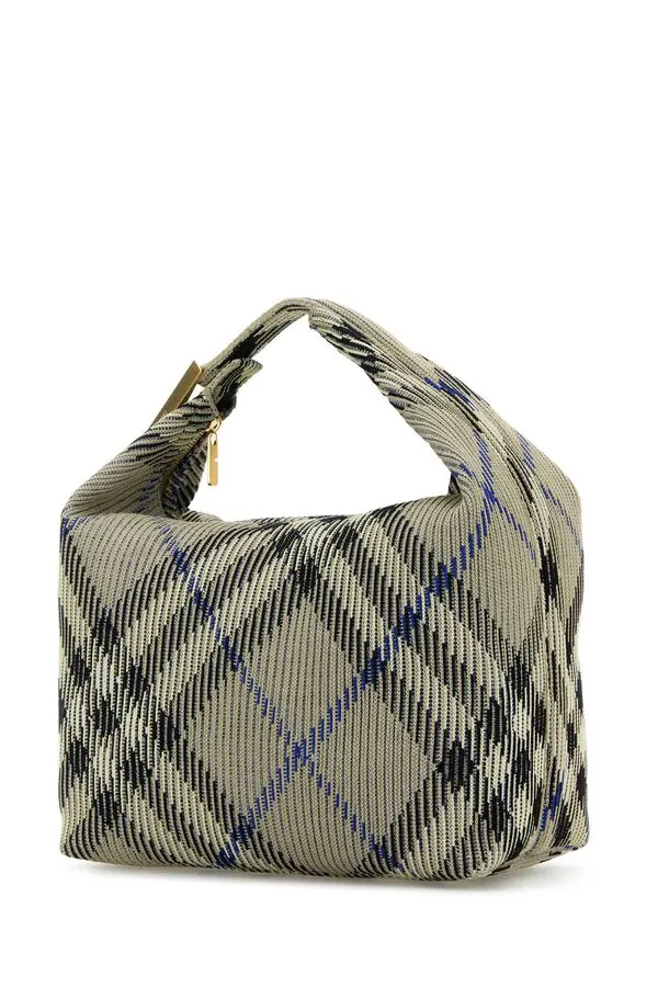 Burberry Embroidered Nylon Medium Handbag