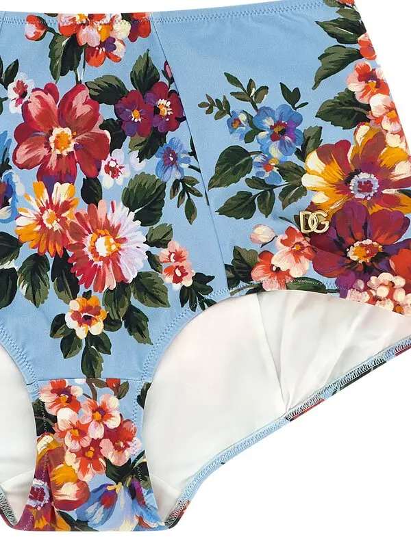 Dolce & Gabbana Re-edition 2000 Floral Print Bikini - Blue