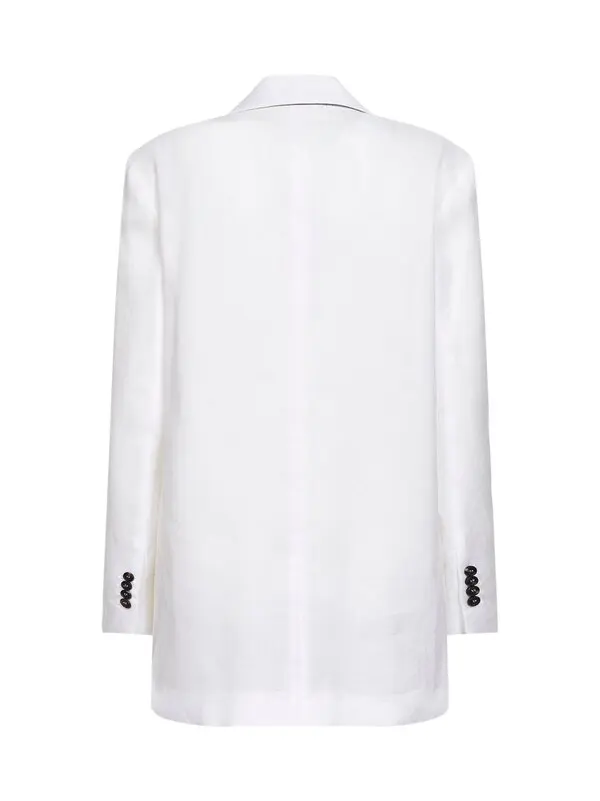 Brunello Cucinelli Cotton Canvas Jacket With Monili Embroidery