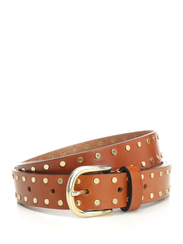 Isabel Marant Étoile Zap Belt With Gold Studs - Brown