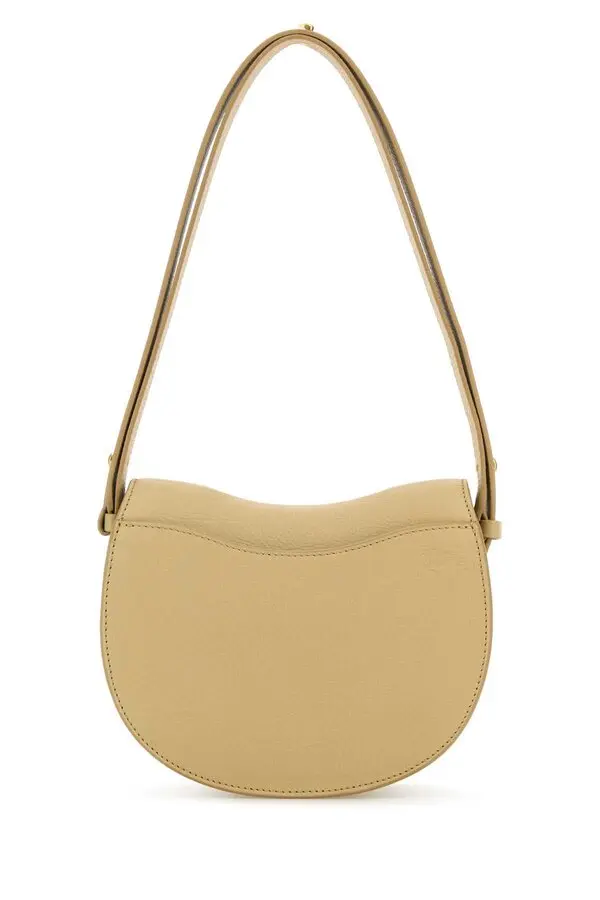 Burberry Beige Leather Small Shoulder Bag - Brown