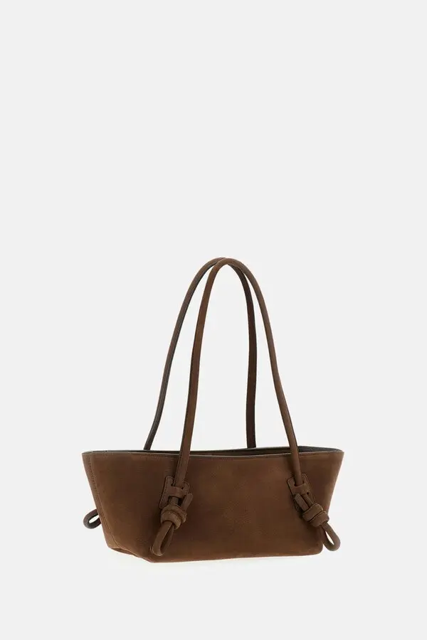 Hereu Fleca Suede Calfskin Handbag With Knot Detailing - Multicolor