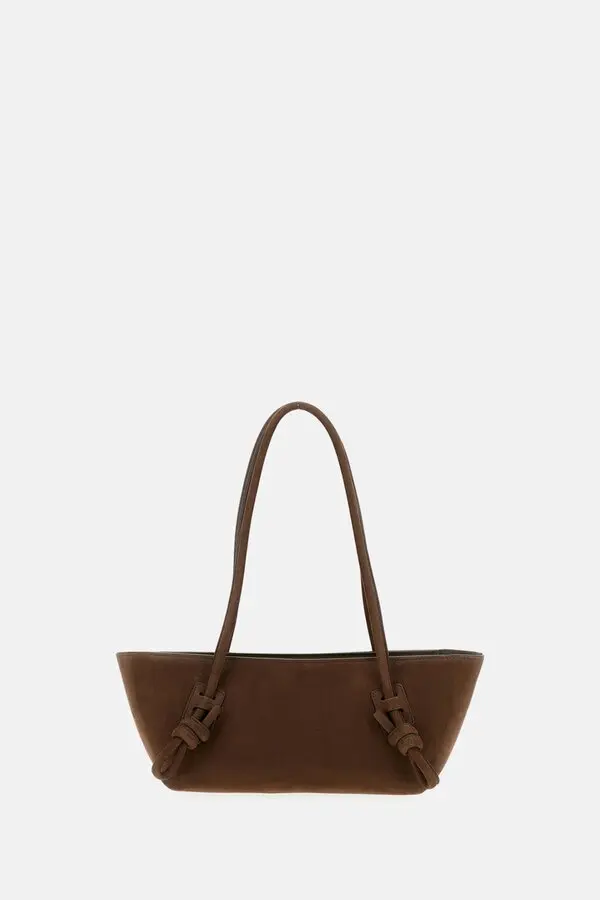 Hereu Fleca Suede Calfskin Handbag With Knot Detailing - Multicolor