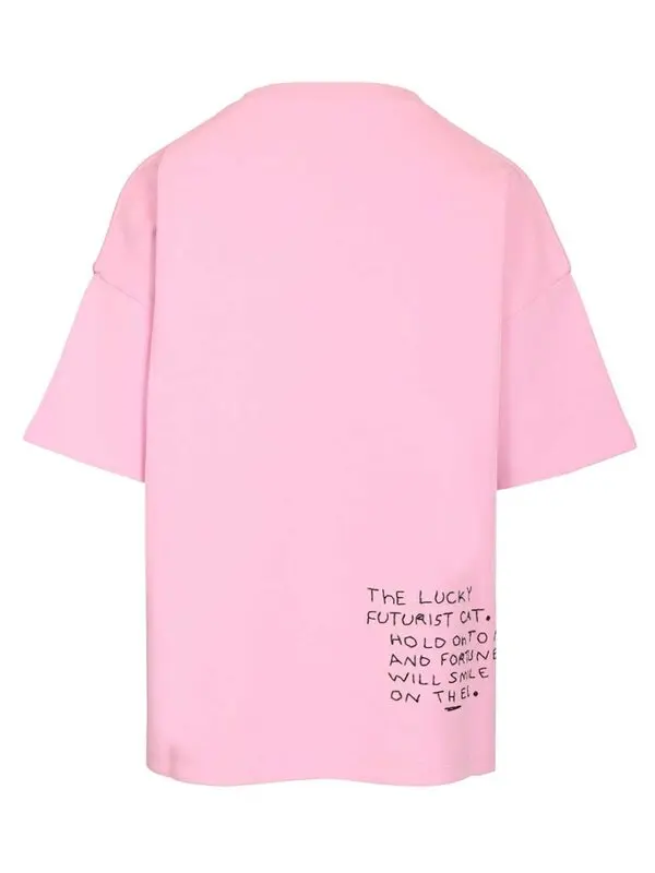 Loewe X Louis Wain Futurist Cat Embroidered Cotton Blend T-shirt