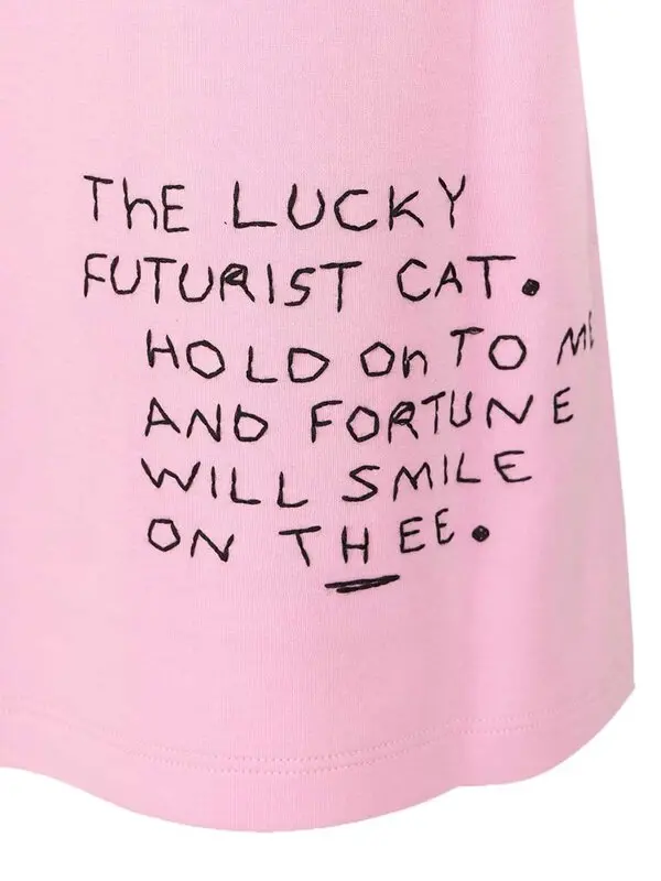 Loewe X Louis Wain Futurist Cat Embroidered Cotton Blend T-shirt