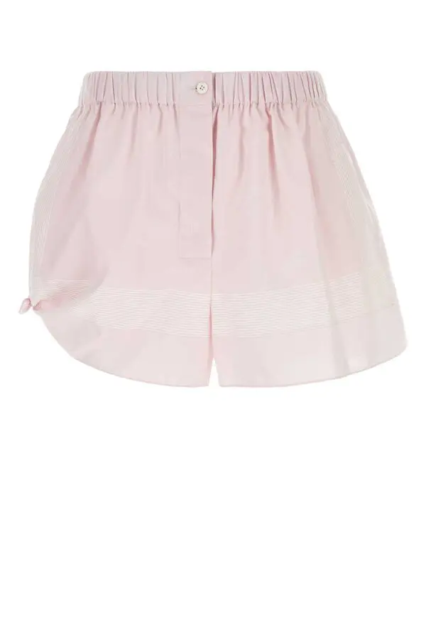 Prada Pastel Cotton Shorts - Pink